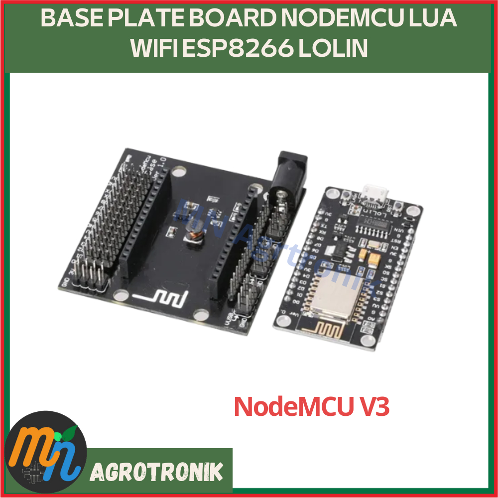 บอร์ดเพลทฐาน NODEMCU LUA WIFI ESP8266 LOLIN | Shopee Thailand