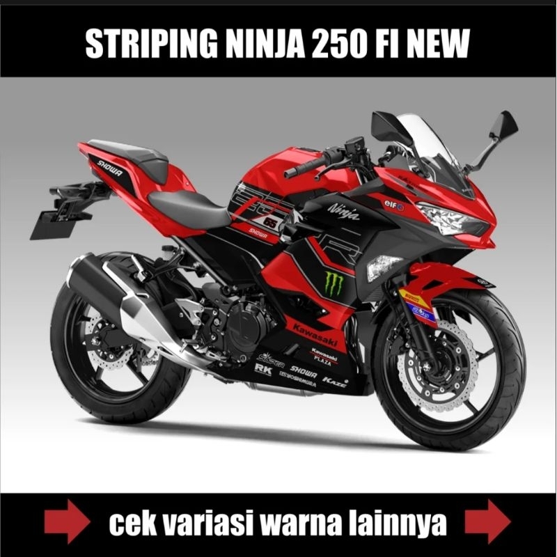 แถบ NINJA 250 FI NEW 2018/2022 WSBK KAWASAKI NINJA FI 250 NEW NINJA 250 ...