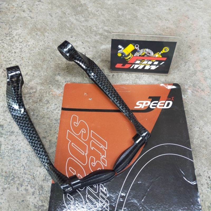 Proguard lightech คาร์บอนเสี้ยวคาร์บอนป้องกันมือ cnc สีดํา handguard ...