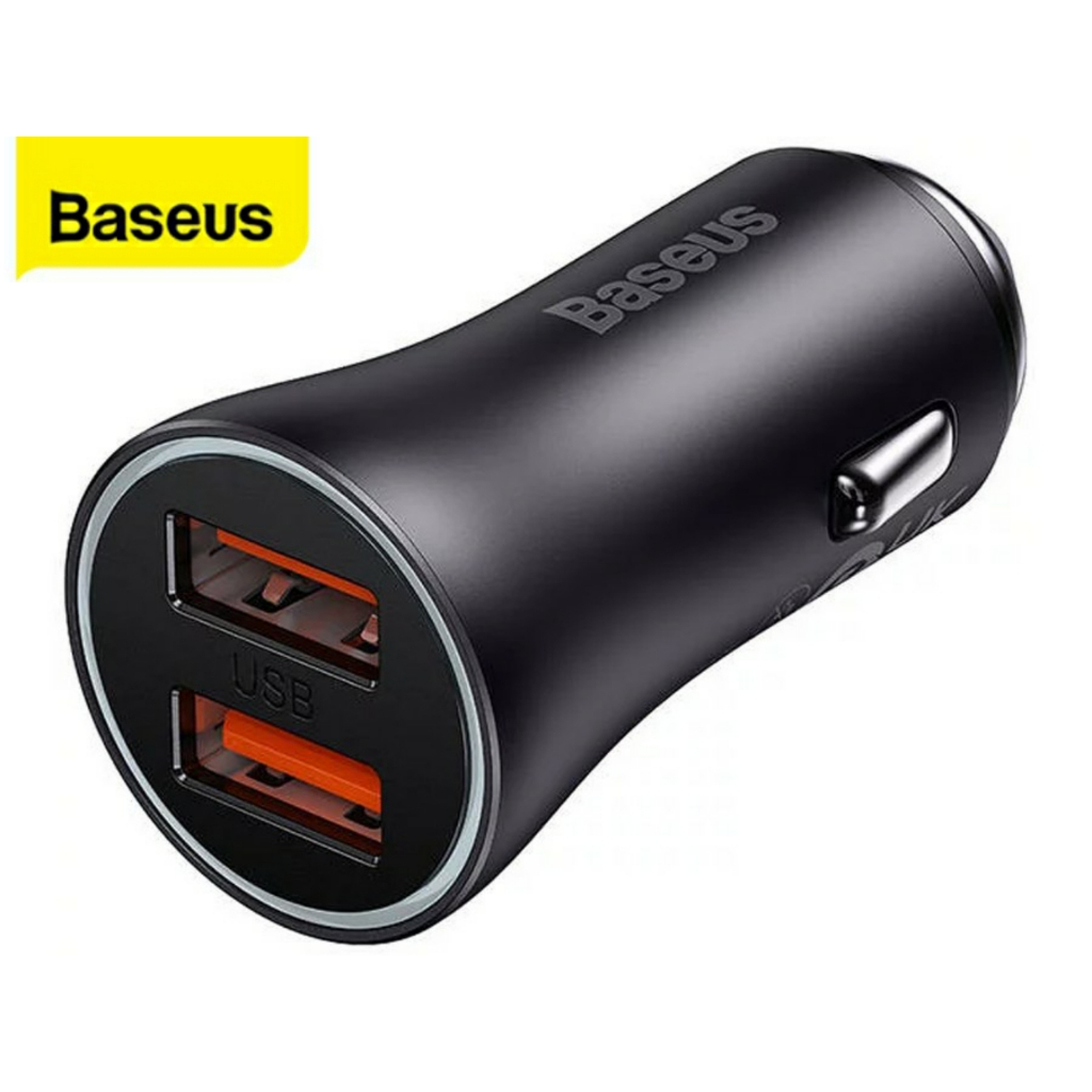 Baseus Car Car Charger 60W Dual USB Fast Charging Quick Charge QC ...