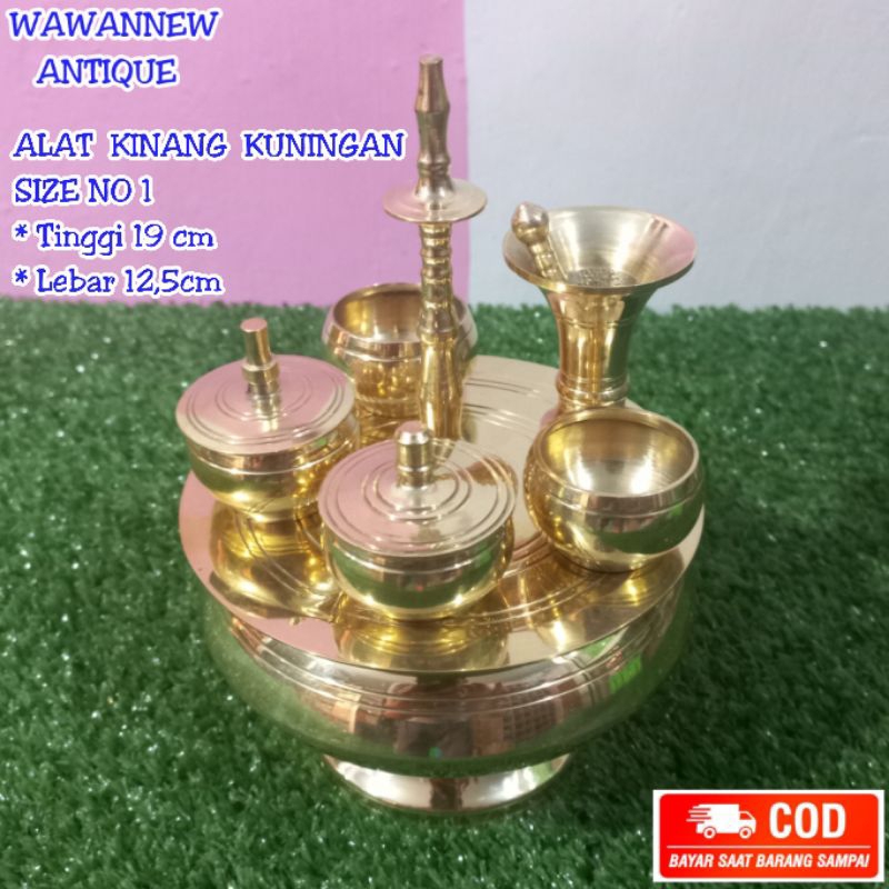 พลูวาง Kinang เครื่องมือครบชุดทองเหลืองขนาดเล็ก Kinangan Cocoh Kinang ...