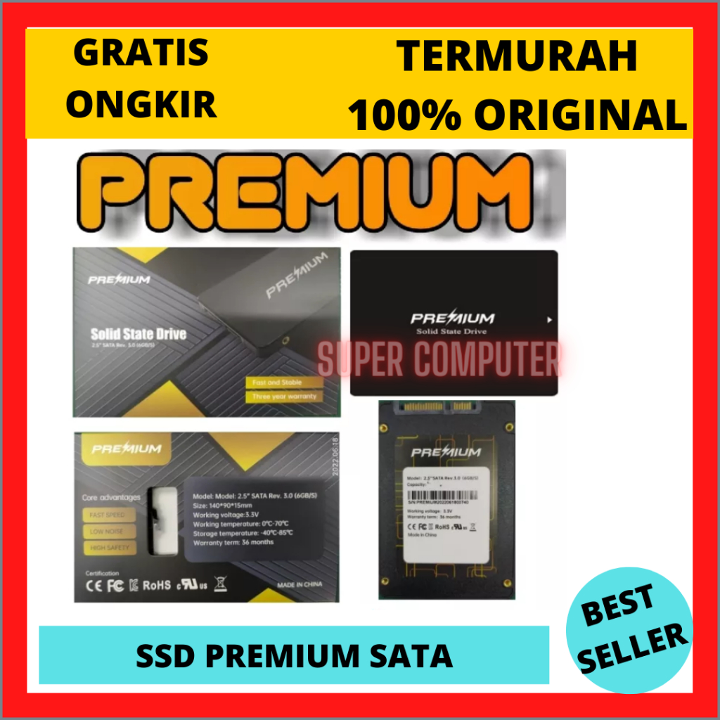 Sc SSD 128GB SATA PREMIUM / SSD PREMIUM 128GB | Shopee Thailand