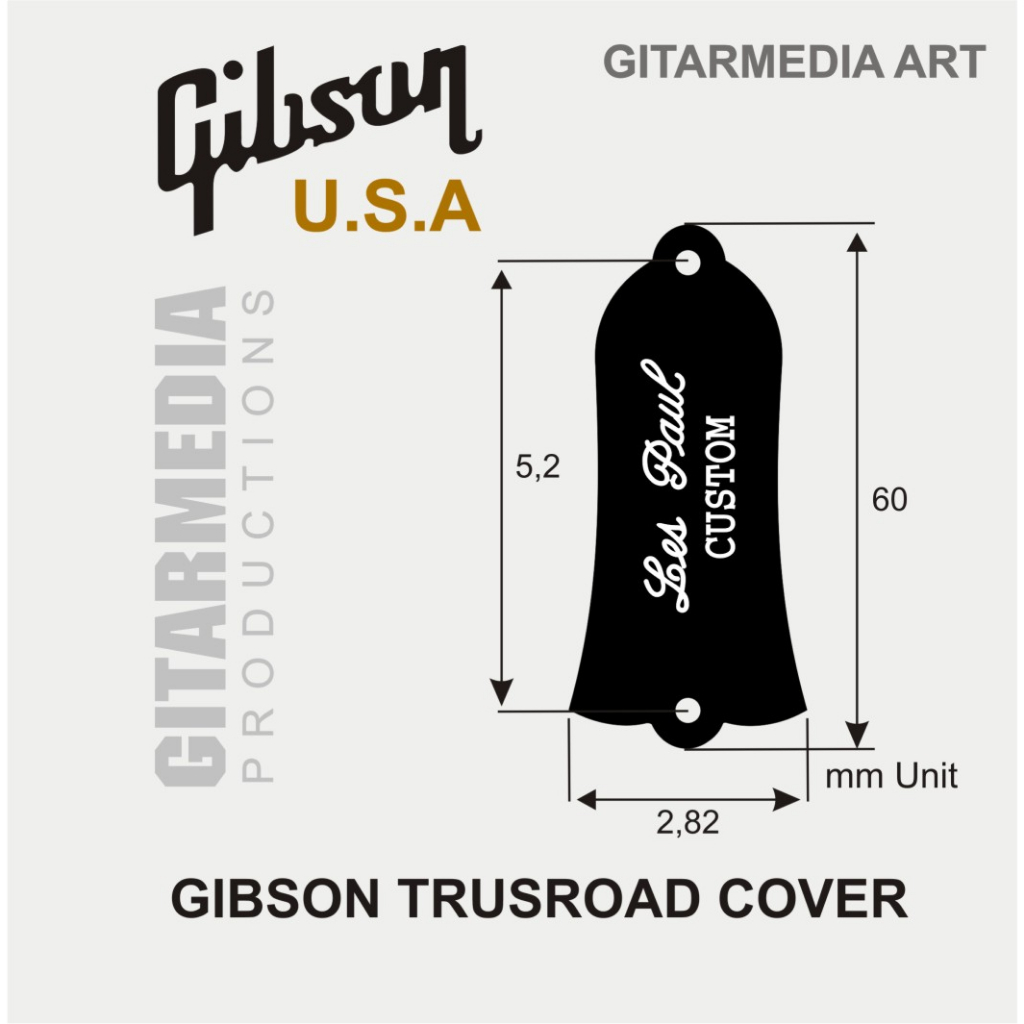 Trusrod TRUS ROD COVER GIBSON LESPAUL SG TRADITIONAL CLASSIC STANDARD ...