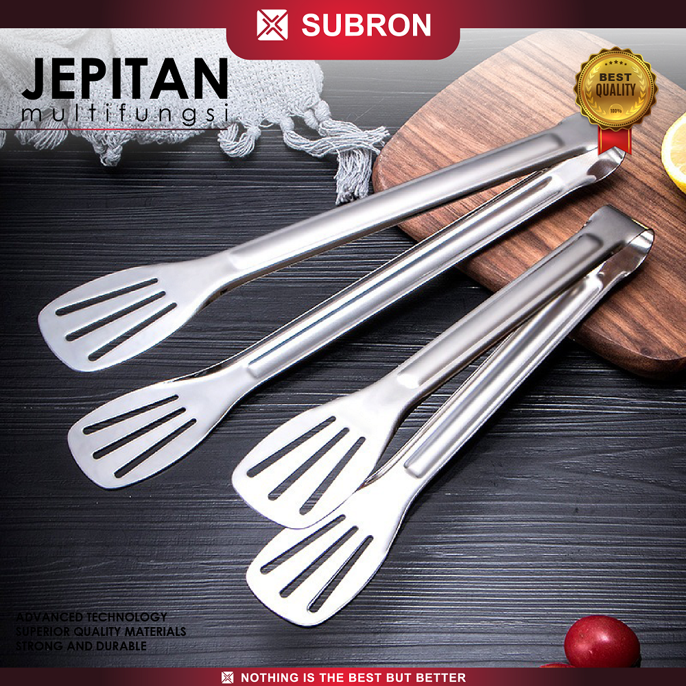 SUBRON มัลติฟังก์ชั่นแหนบสแตนเลส 9 นิ้ว 12 นิ้ว 14 นิ้วอาหารทอดสลัดผัก ...