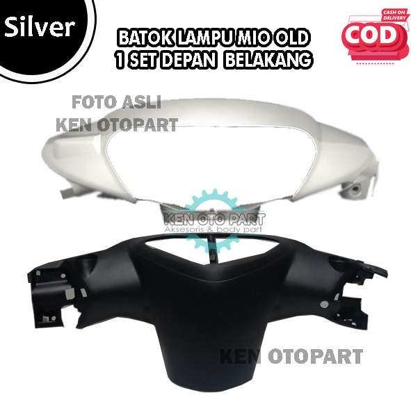 Mio OLD SILVER กรอบโคมไฟหน้า และหลัง สีเงิน จํานวน 1 ชุด | Shopee Thailand