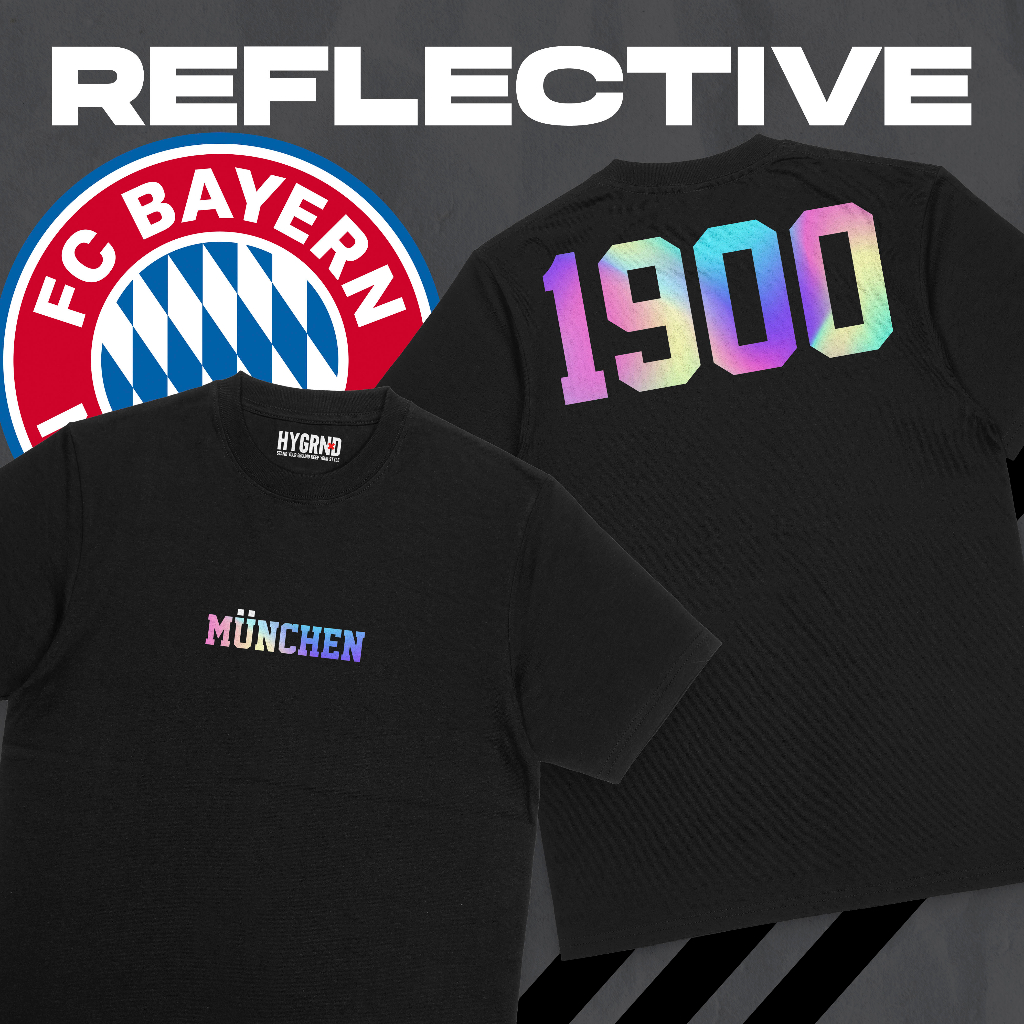 เสื้อยืด Heyground Bayern Munich "Munchen สะท้อนแสง" - แฟนๆ Bayer ...