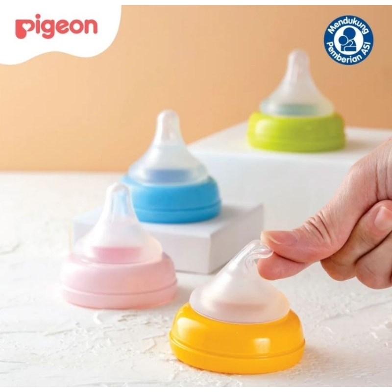 Original ขายปลีก- Pigeon จุกนม SofTouch Peristaltic Plus คอกว้าง ...