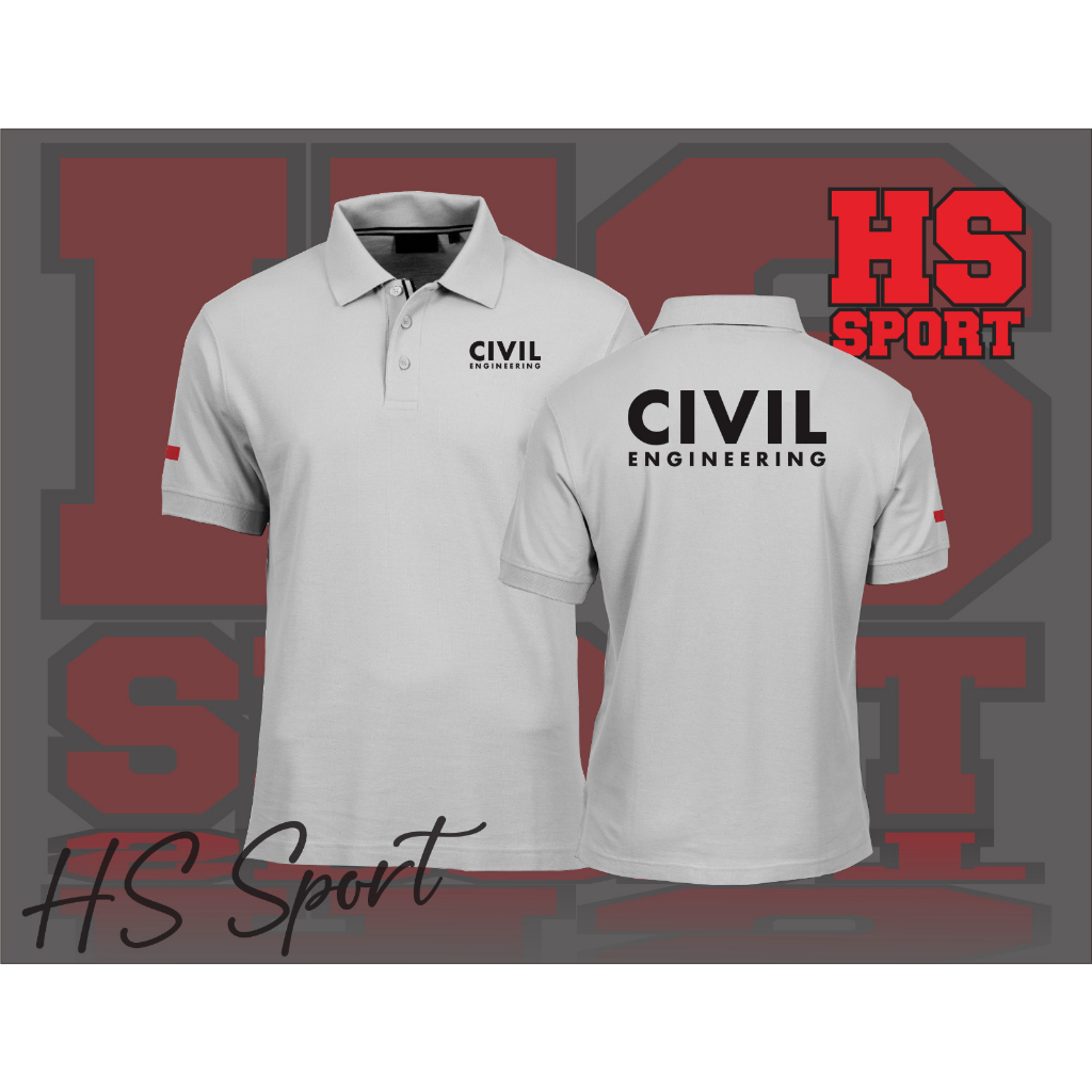 Civil ENGINEERING POLO - CIVIL ENGINEERING COLLAR POLO CLOTHES | Shopee ...