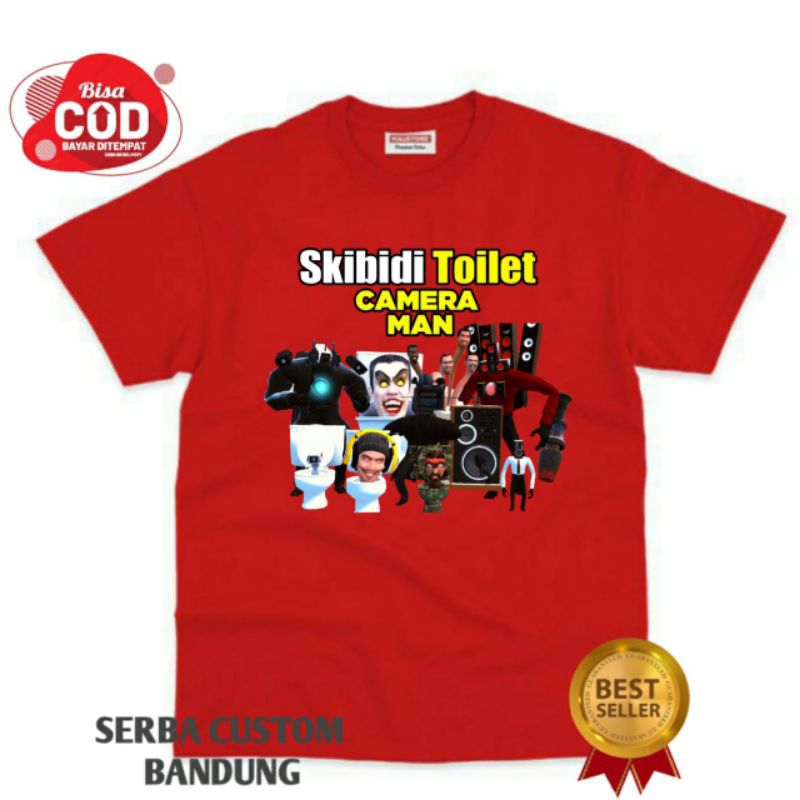 Skibidi Toliet Children& 39;s Skibidi Toilet เสื้อยืดวัสดุพรีเมี่ยม ...