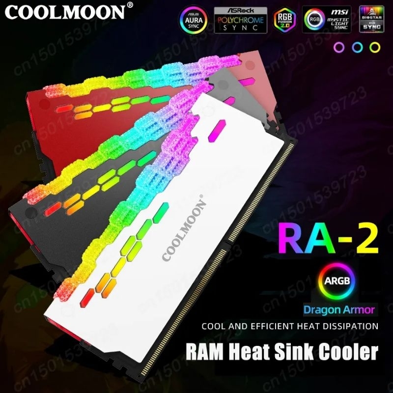 Heatsink Cooling Aluminium Cooling RAM Memory Coolmoon ARGB A RGB ...