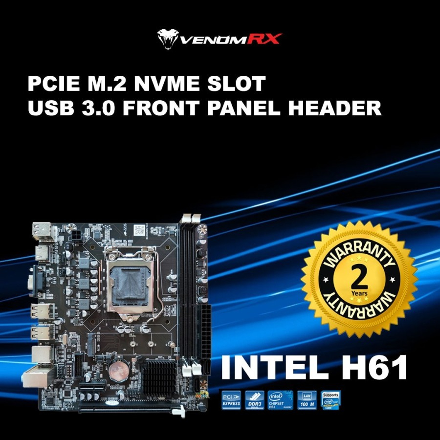 เมนบอร์ด Venomrx H61 LGA 1155 รองรับ ssd nvme | Shopee Thailand