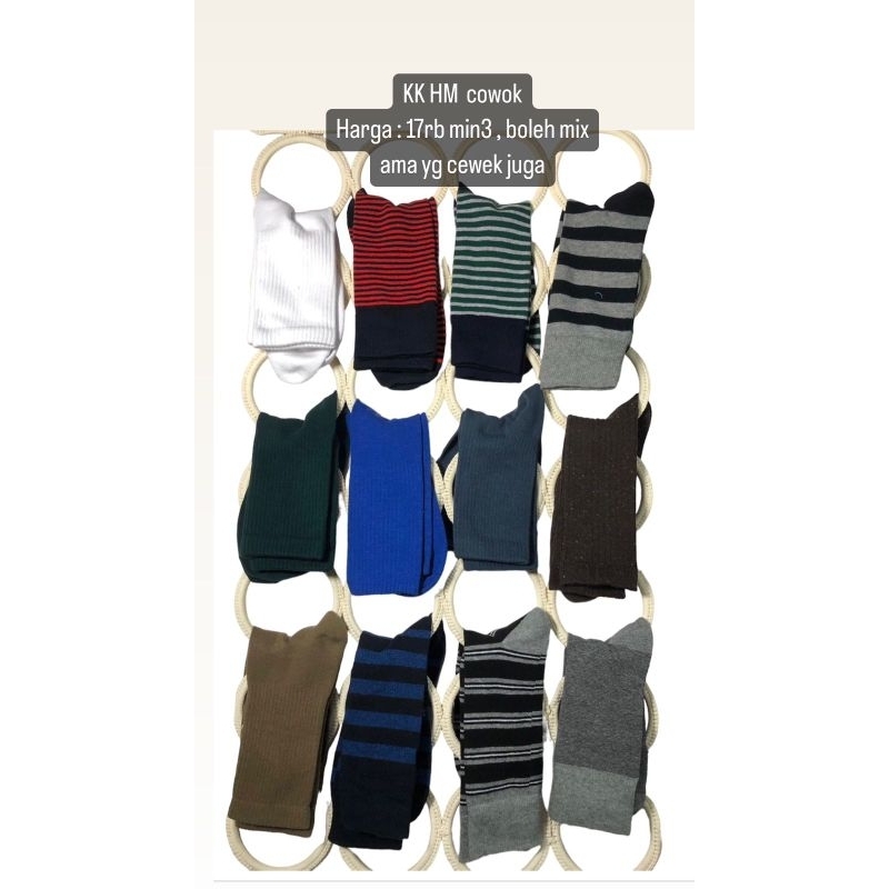 Branded H^M SOCKS (2PCS -50RB) | Shopee Thailand