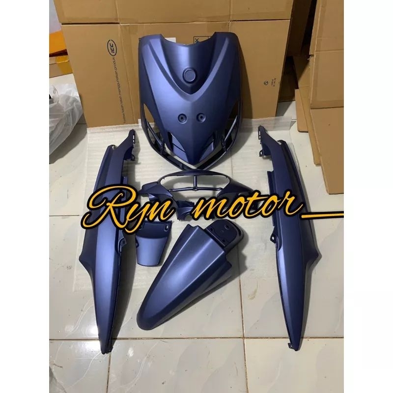 เซตเต็มตัว เรียบเนียน Yamaha Mio smile blue matte doff | Shopee Thailand