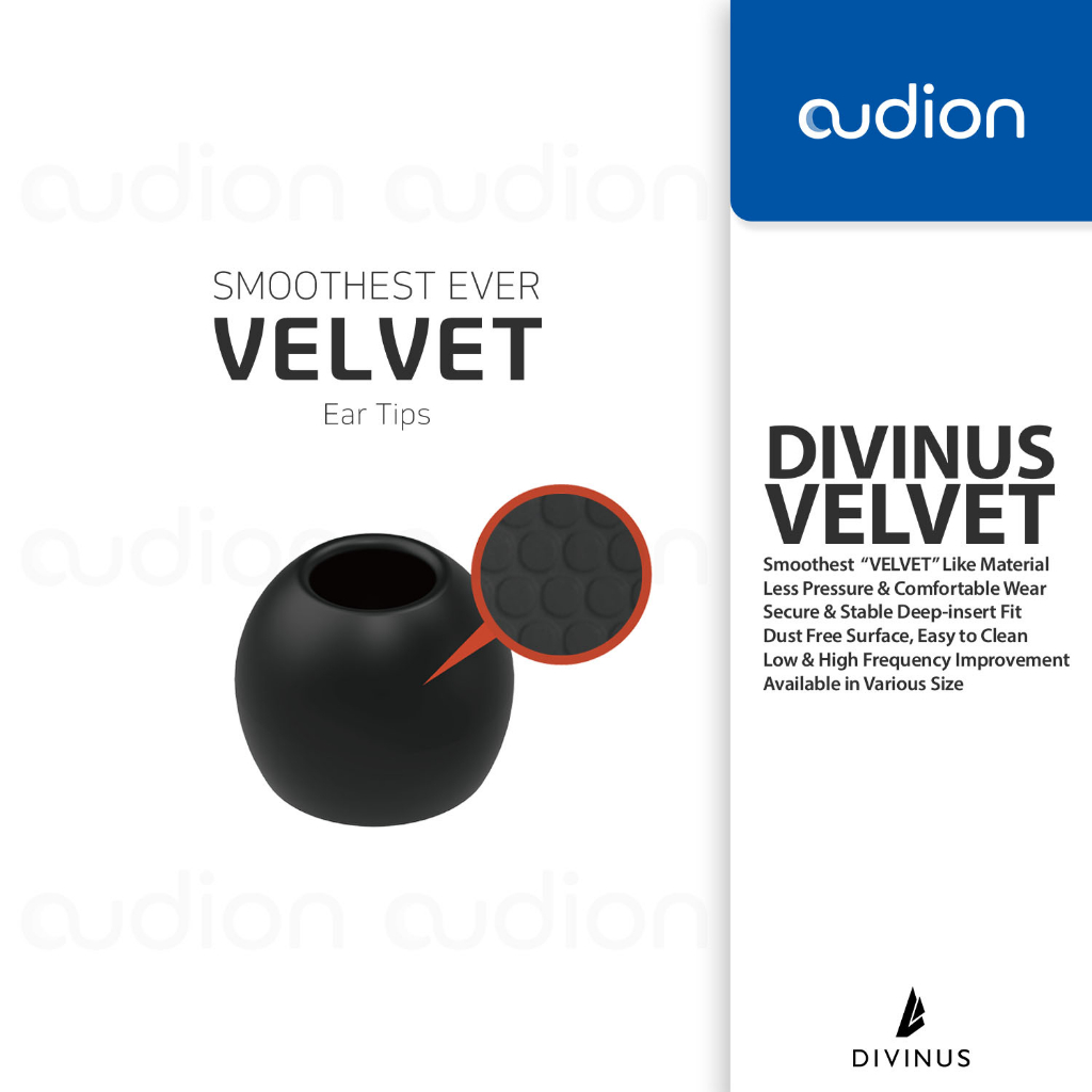 Divinus VELVET สําหรับ IEM In-ear | จุกหูฟังซิลิโคนที่ราบรื่นพิเศษ ...