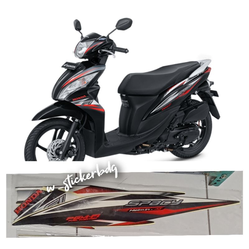 Honda Spacy 2014 Body Trim สติ๊กเกอร์ Striping, Full Black | Shopee ...