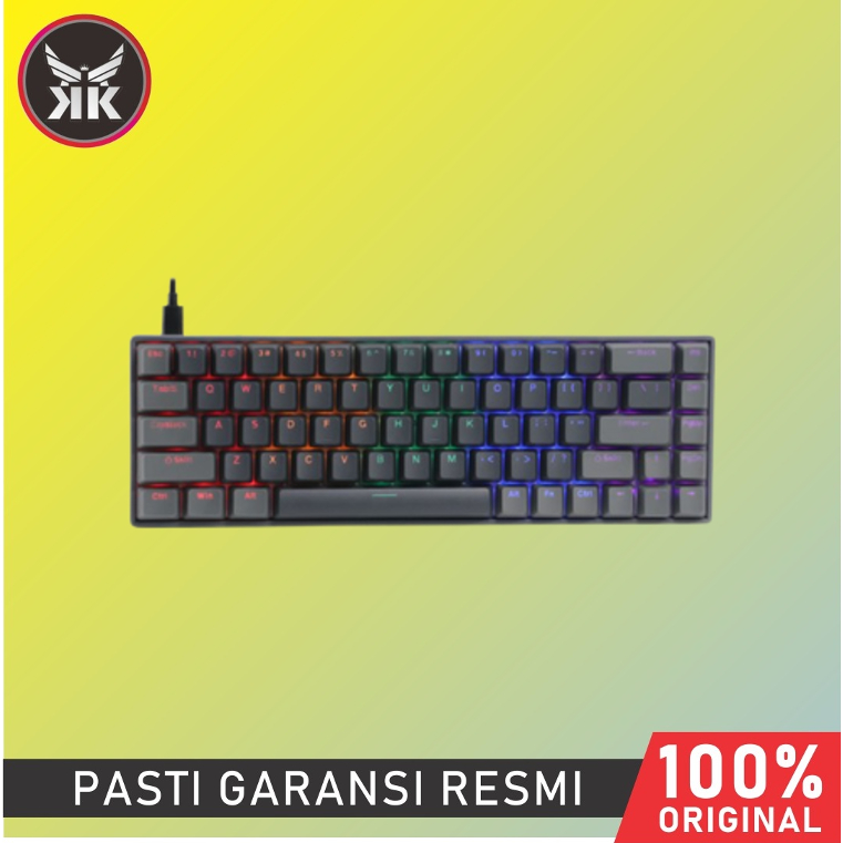 Rexus HEROIC KX3 BLACK GREY BROWN SWITCH MECHA GAMING KEYBOARD 60% RGB ...