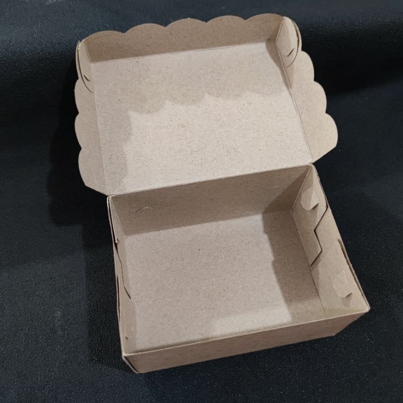 Snack box kraft 16x12x7 box DELIMA box บรรจุ 50 ไม่ปรุงแต่ง | Shopee ...