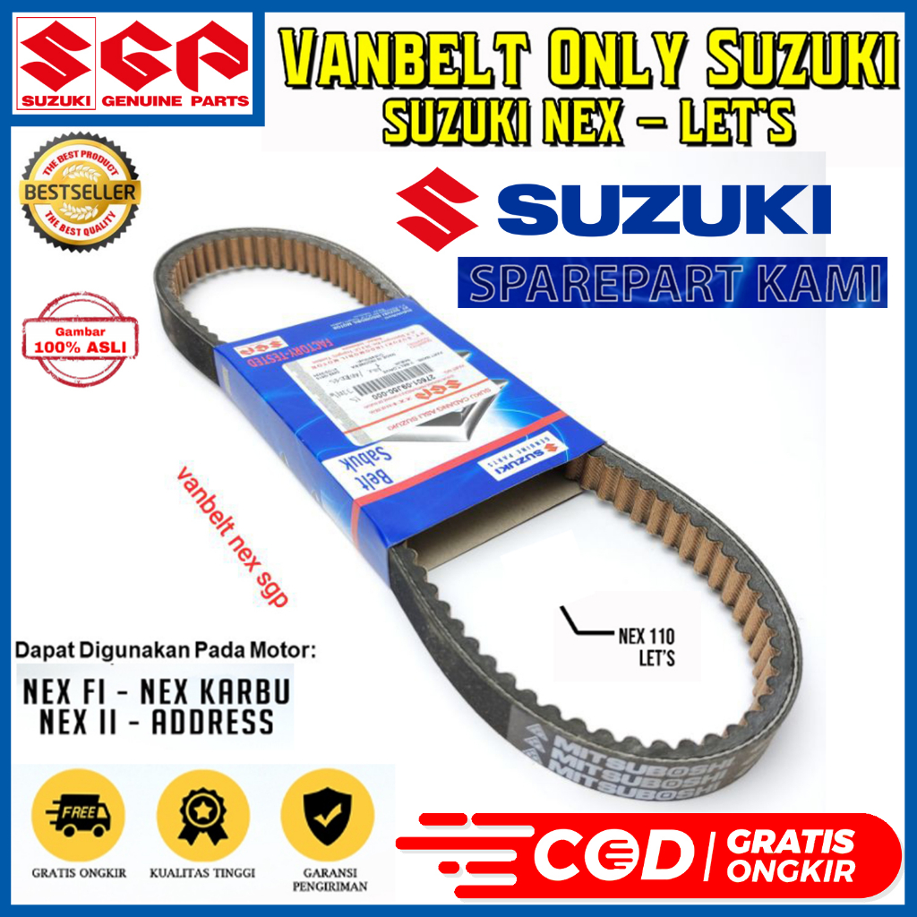 สายพาน V VAN BELT เท่านั้น SUZUKI NEX 1 NEX 2 NEX FI NEX 110 LETS ...