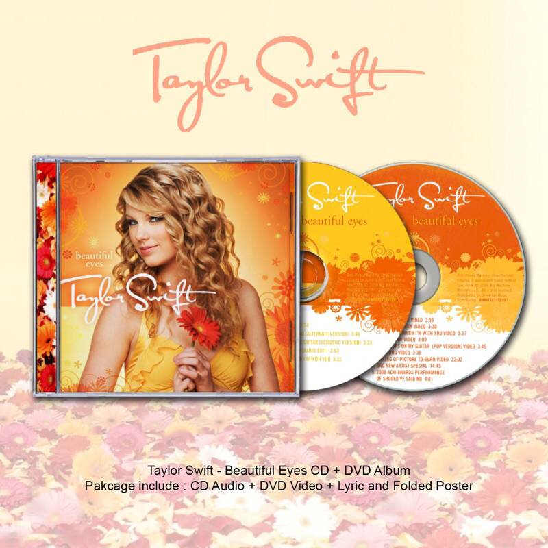 Cd TAYLOR SWIFT - BEAUTIFUL EYES SPECIAL ALBUM CD +DVD. Taylor SWIFT CD ...