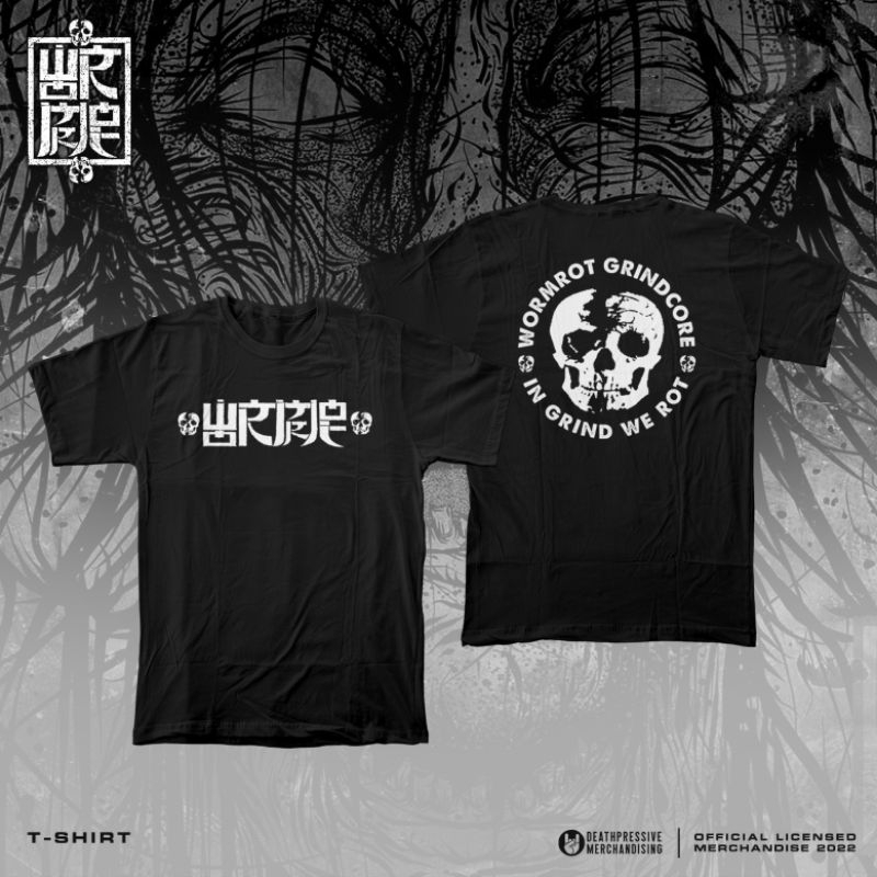 เสื้อยืด พิมพ์ลาย Wormrot-in Grind We Rot ของแท้ | Shopee Thailand