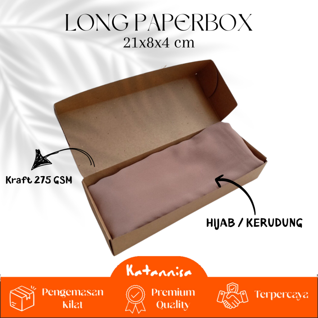 Katannnisa HIJAB BOX / HIJAB DUS / LONG PAPERBOX / RECTANGULAR BOX ...