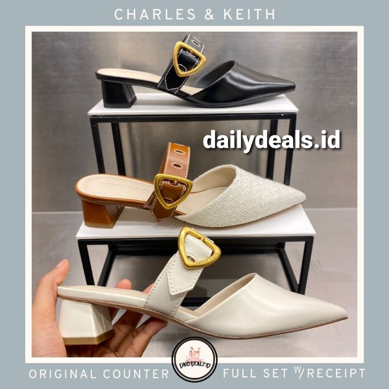 Ck1-60580278 Sepphe Mules - กระดุมผ้าพันคอ CK ของแท้ ตัดออก เก็บสะบัด ...