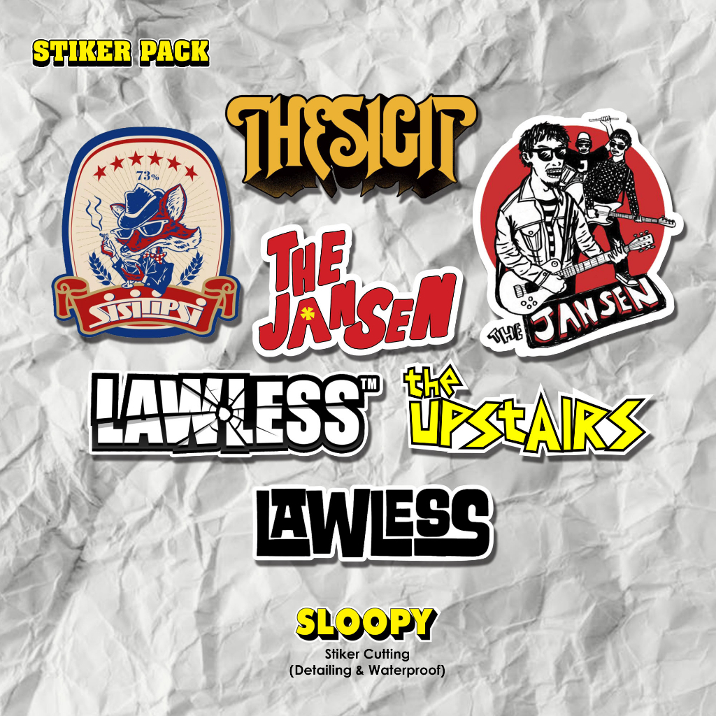 Indie Band Sticker Pack สติ๊กเกอร์วงอินดี้ | Shopee Thailand