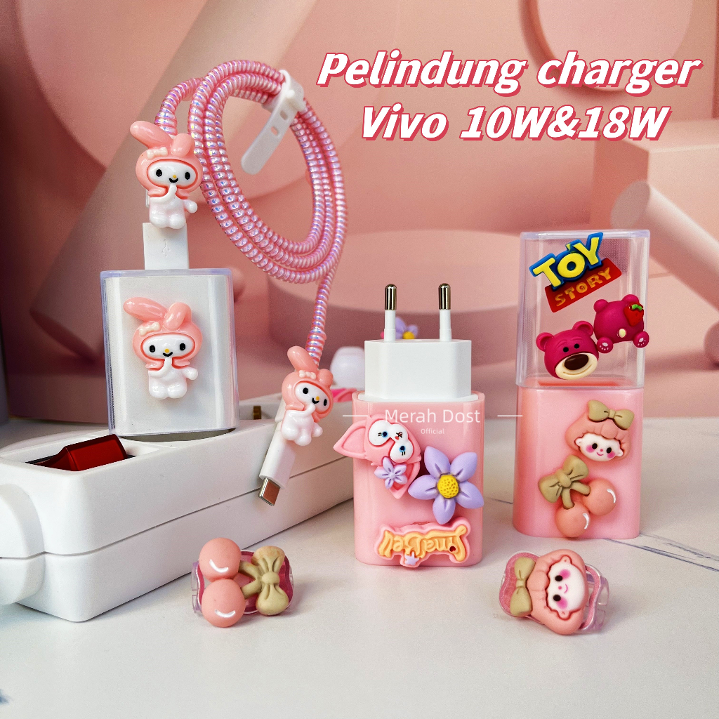 Vivo 10W & 18W Charger Cable Protector Adapter Protector Charger Head ...