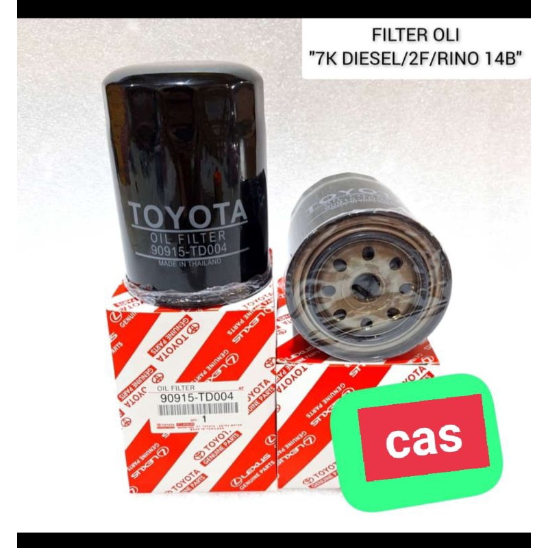Toyota kiyang 7k ดีเซลกรองน ้ ํามัน Rino 2f 90915-td004 | Shopee Thailand