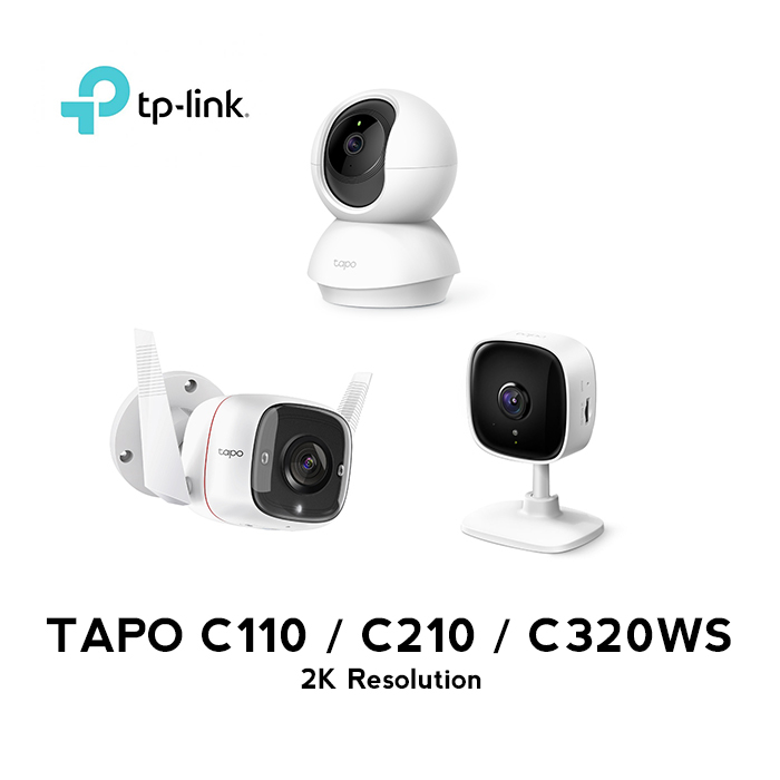 Tp Link Tapo C110 C210 C320WS - 2K กล้องวงจรปิด CCTV 360 Pan Tilt Wi-Fi ...