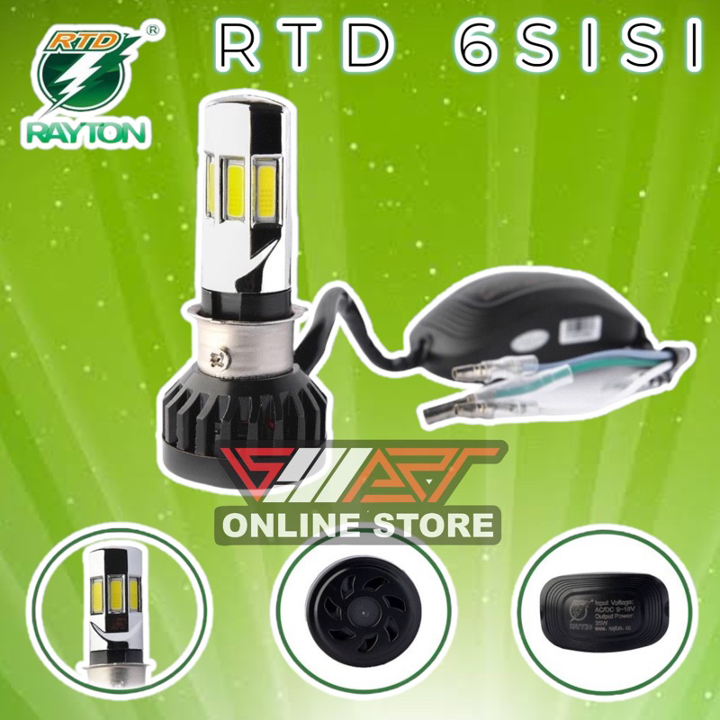 โคมไฟ LED RTD 6 ด้านข้างหรือโคมไฟ LED RTD 6 ด้านข้าง (ผ้าฝ้าย) | Shopee ...