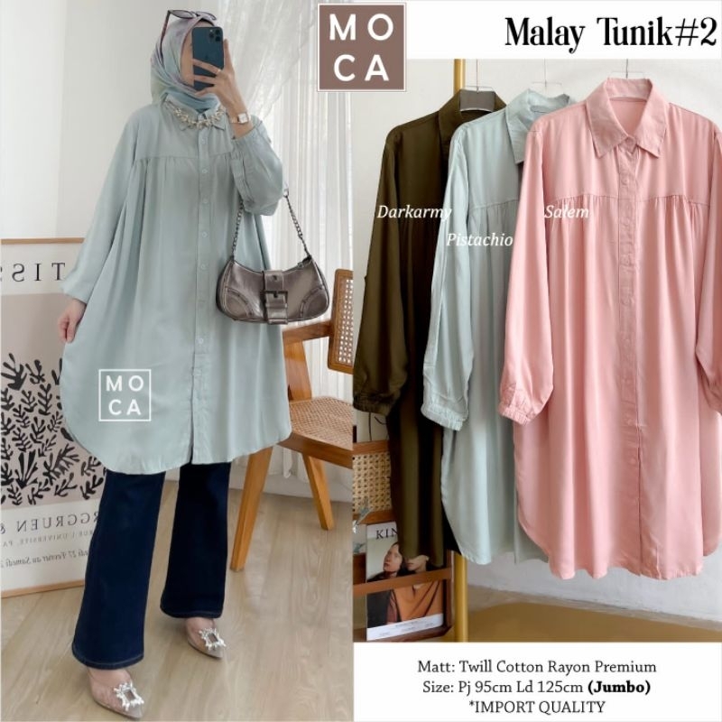 Malay Tunic 2 (MOCA) | Shopee Thailand