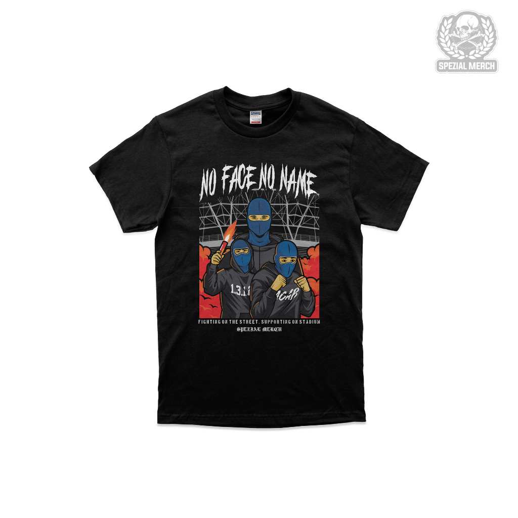 เสื้อยืด No Face No Name - Special Merch - Kaos Supporter / Kaos Ultras ...