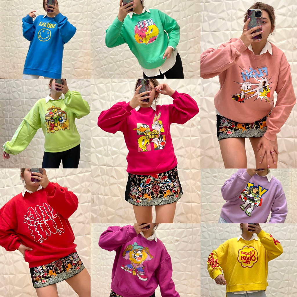 ตัวการ์ตูน gemoy พรีเมี่ยม คอกลม / SWETER | Shopee Thailand