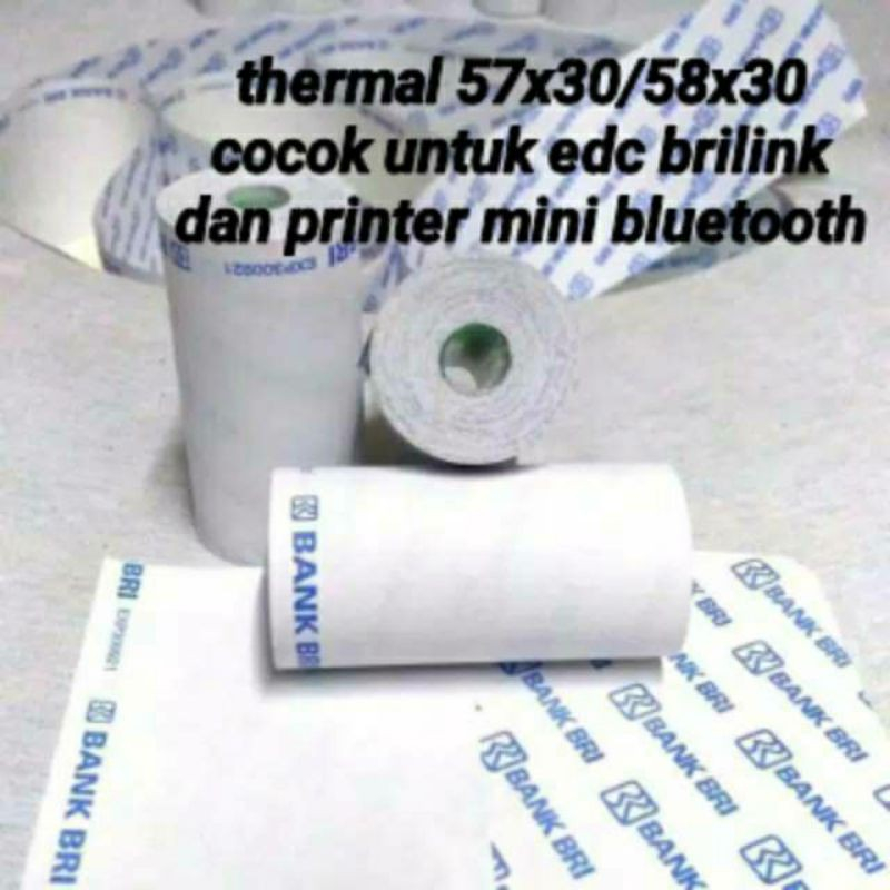 ความร้อนแคชเชียร์และ 39; s ใบเสร็จรับเงินกระดาษ 58X30 57X30 BRI BANK ...
