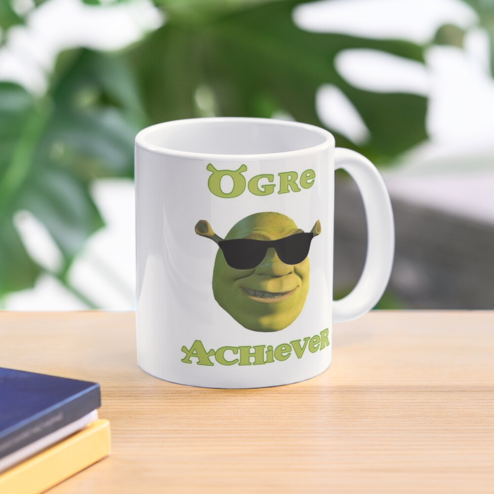 แก้วมัก ลาย Ogre achiever ตลก ogre shrek pun meme | Shopee Thailand