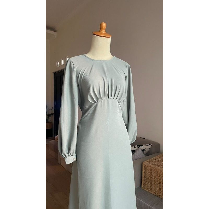 ใหม่ - SHENNA PLAIN DRESS SATIN MATERIAL MAXMARA PREMIUM GAMIS SLIMFIT ...