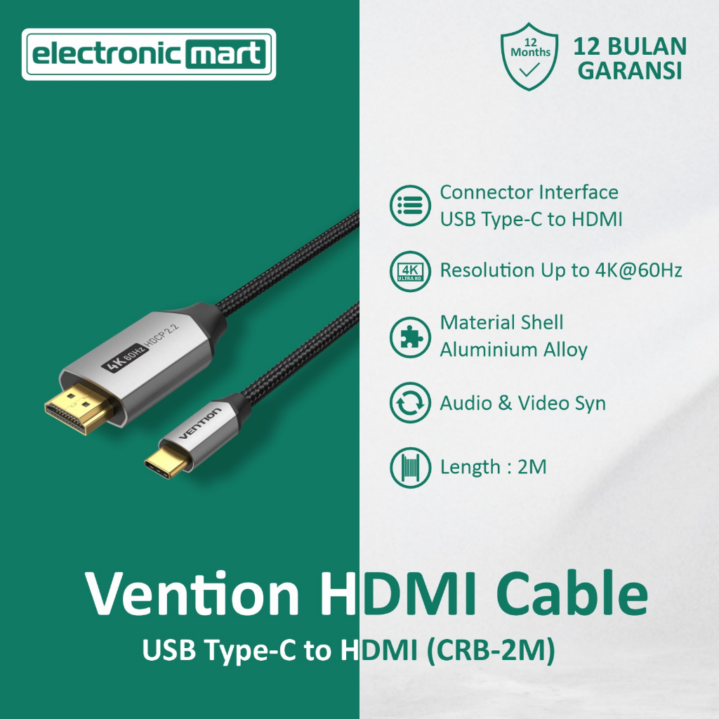 Vention สาย USB Type C เป็น HDMI HDCP ที่ผ่านการรับรอง Thunderbolt | Shopee Thailand