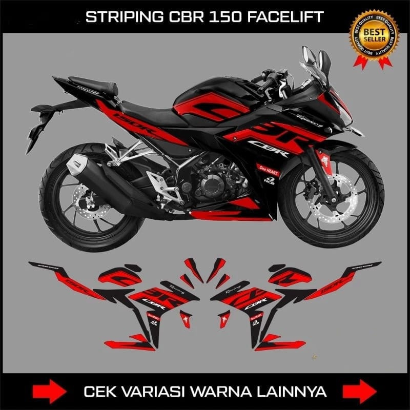 สติกเกอร์ติดตกแต่งรถจักรยานยนต์ Cbr150r K45G K45N Facelift Honda Cbr ...