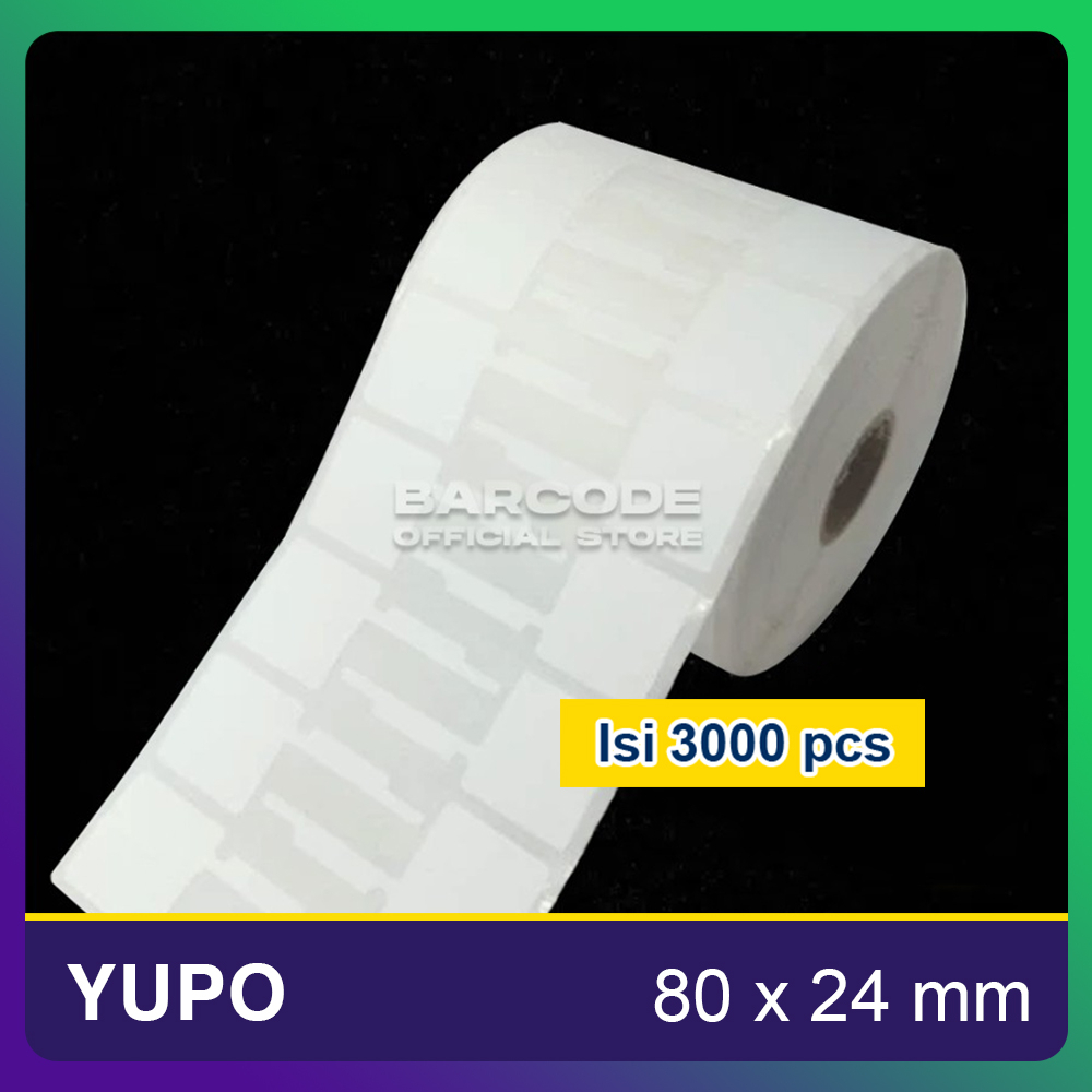 Yupo ป้ายกระดาษ 80x24 / 80 x 24 / 80x24 มม. สติ๊กเกอร์กันความร้อนกัน ...