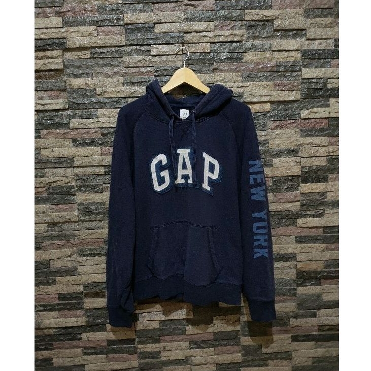 เสื้อกันหนาว มีฮู้ด ลาย GAP NY | Shopee Thailand