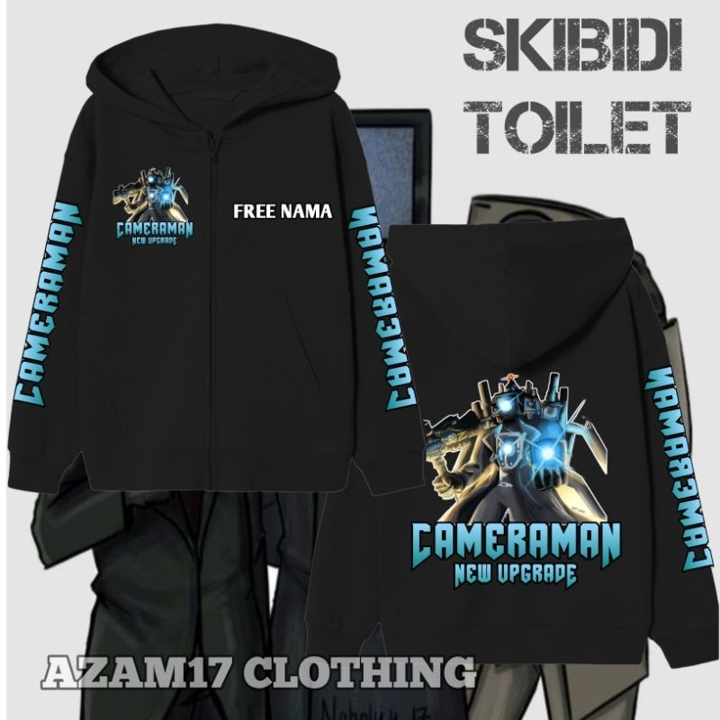 Titan Cameraman อัพเกรด Skibidi Toilet Boss Kids Zipper Hoodie Jacket ...