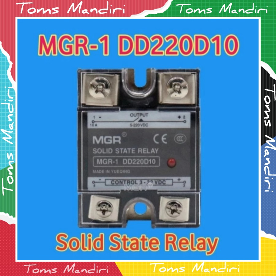 รีเลย์ควบคุม MGR SSR MGR-1 DD220D10 เอาท์พุต 220vac 10a 3-32vdc ...