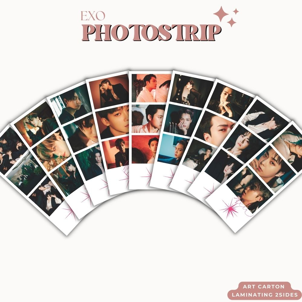 รูปภาพ STRIP EXO SODA (ราคา 1 ชิ้น + ลามิเนชั่น 2 ด้าน) ลายเซ็น TTD ...