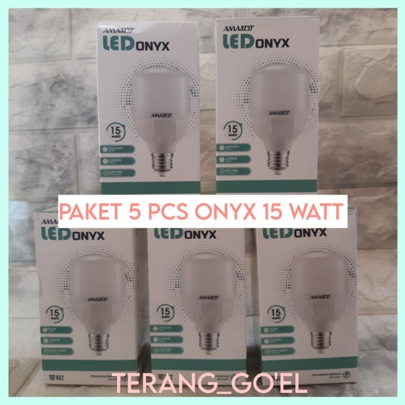 Amasco ONYX ไฟ LED ONYX 5 วัตต์ 10 วัตต์ 15 วัตต์ 5 ชิ้น | Shopee Thailand