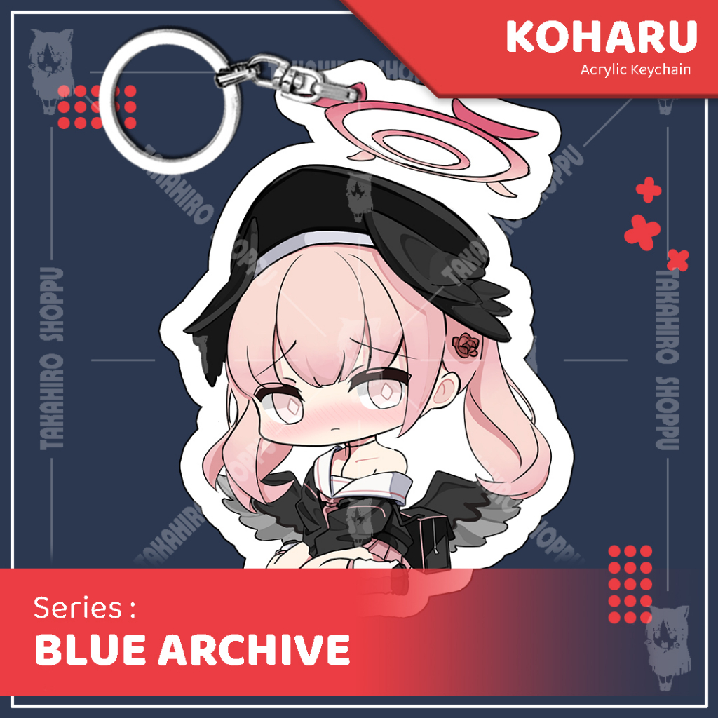 Gantungan พวงกุญแจอะคริลิค Blue Archive / พวงกุญแจ KOHARU CHIBI ...