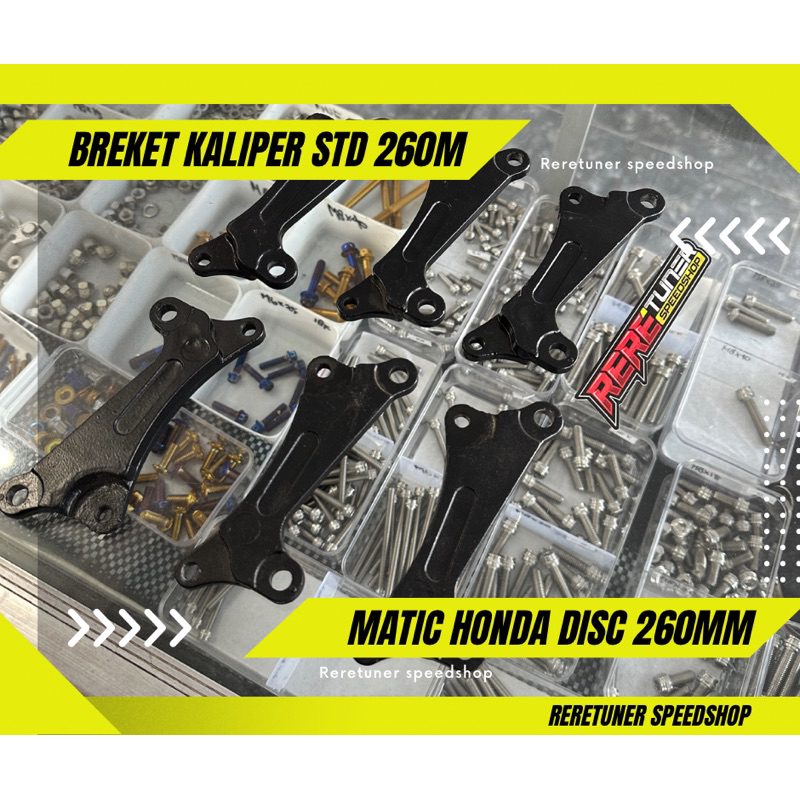 Bracket caliper vario beat disc 260 มม.galfer mos psm tdr nissin beat ...