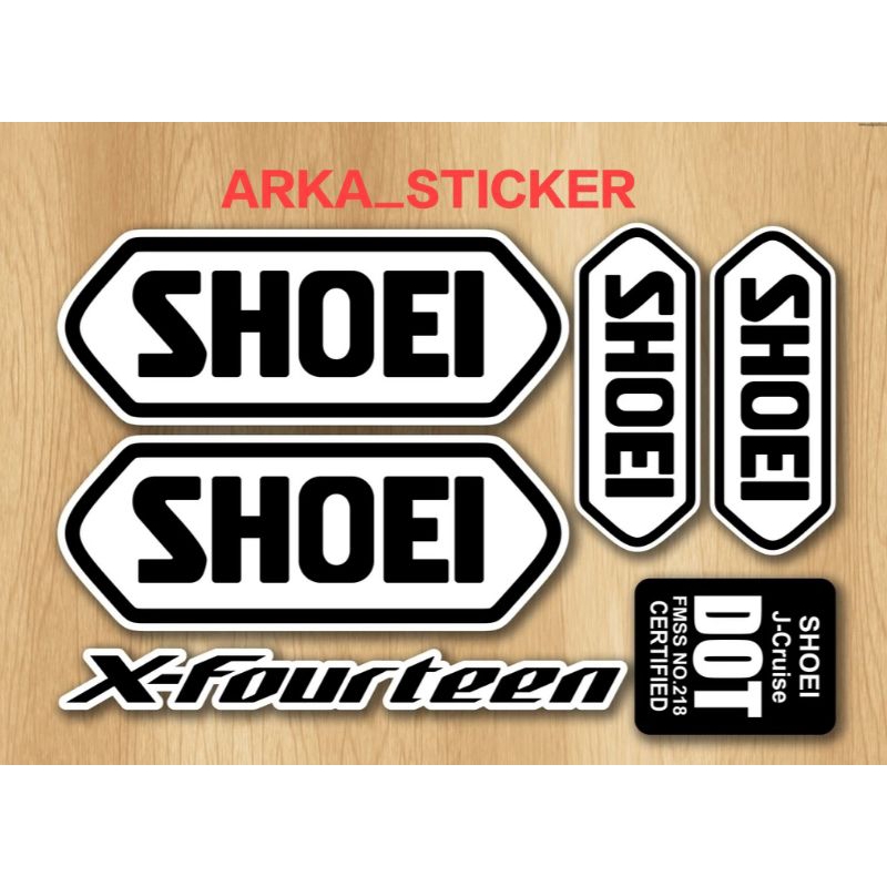 สติ๊กเกอร์หมวกกันน็อค X FOURTEEN STICKER หมวกกันน็อค SHOEI X -FOURTEEN ...