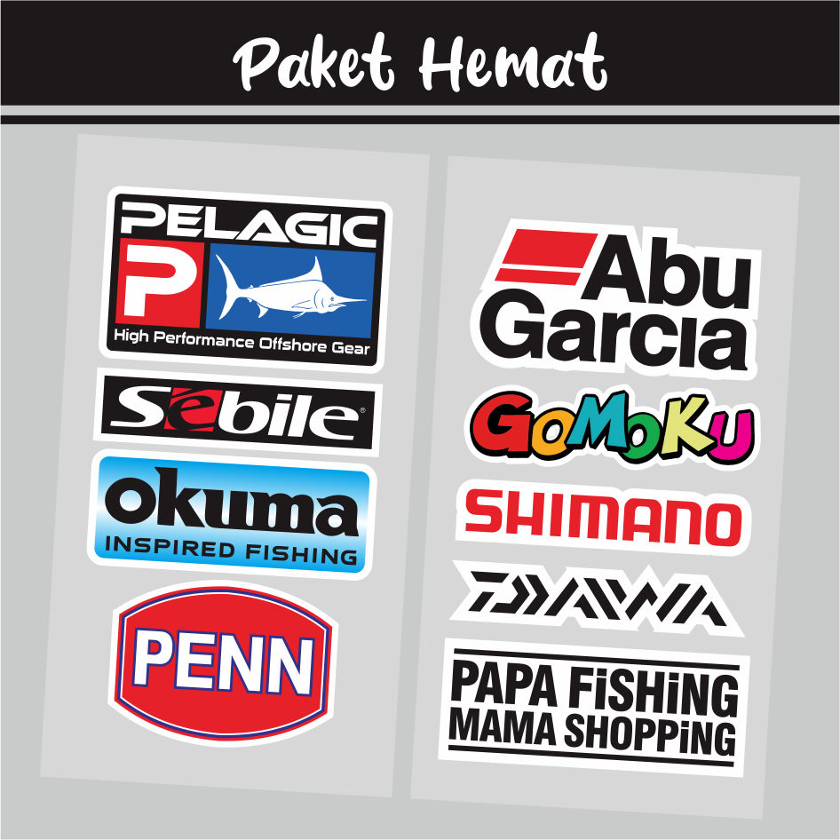 สติ๊กเกอร์รอยสักยี่ห้อ Mania, สติ๊กเกอร์ตกปลา Daiwa Jigger Master ...