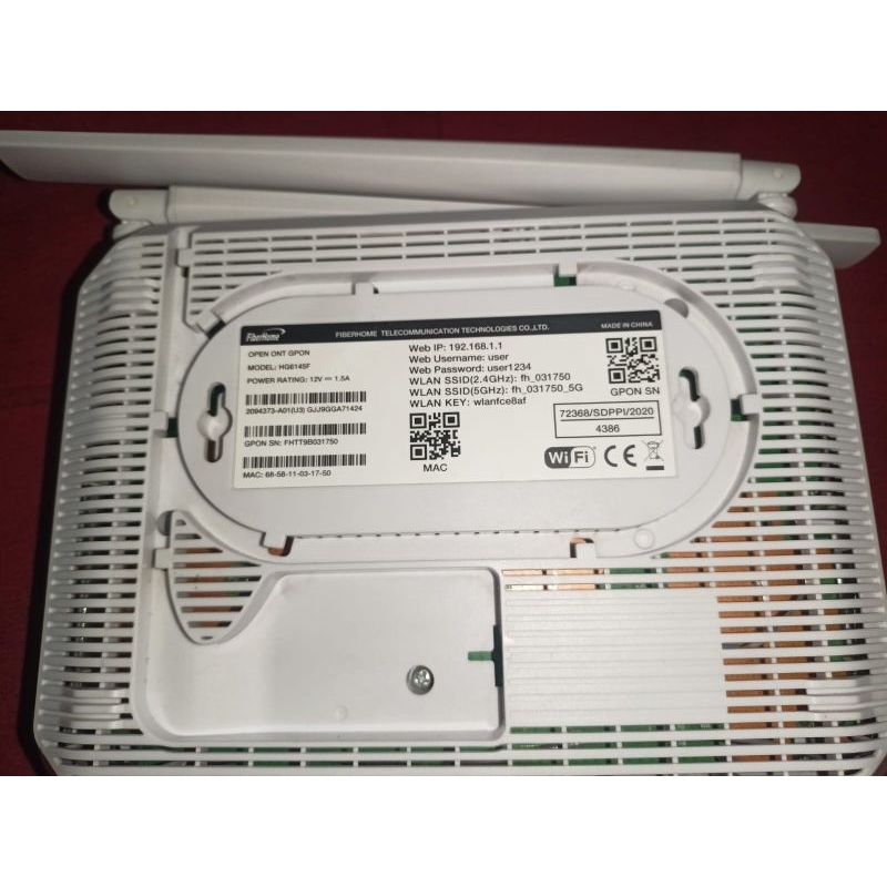 FIBERHOME DUALBAND HG6145F & HG6145D2 ไม่มีอะแดปเตอร์ | Shopee Thailand